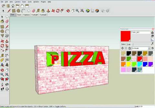 How To Generate 3d Text In Sketchup And Place Scale Manoeuvre It