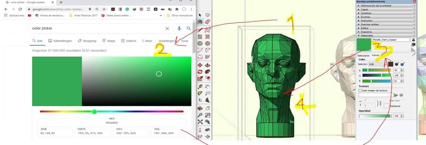 Painting with “Clicks” in Sketchup - Sketchup-ur-space